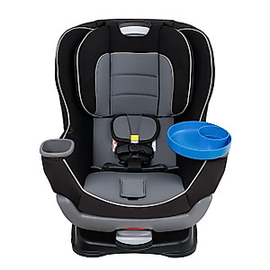 My Travel Tray Round, USA Made. Easily Convert Your existing Cup Holder to a Tray and Cup Holder for use in a Car Seat, Booster, Stroller, Golf Cart and Anywhere You Have a Cup Holder! Blue