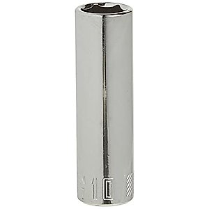 CRAFTSMAN Deep Socket, Metric, 1/4-Inch Drive, 10mm, 6-Point (CMMT44407)