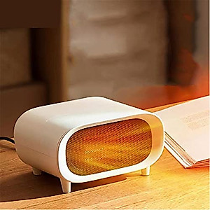 Outdoor Garden Heater 600W/300W Portable Electric Space Heater Safe And Quiet Ceramic Heater Fan Heat Up 50 Square Feet For Office Bedroom Desk Use Patio Heater (Color : Grey)