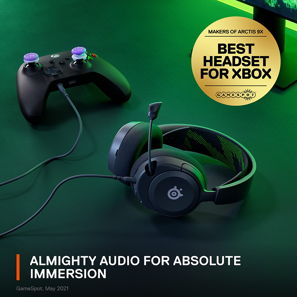 SteelSeries Arctis Nova 1X Gaming Headset - Signature Arctis Sound - ClearCast Gen 2 Mic - Compatible with Xbox Series X|S, PC, Playstation, Switch, and Mobile (Renewed)