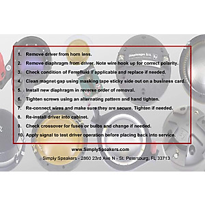 Behringer Speaker Diaphragm Eurolive B-1220, B-1520, B-315D, 8 Ohm, D-SRM450