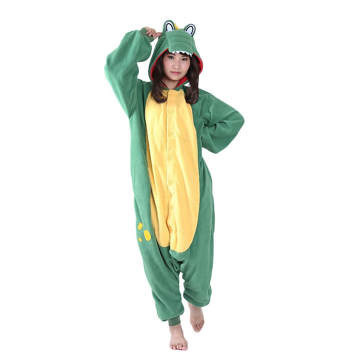 Uniquecos Adult Animal Onesie Animal Cosplay Costume Halloween Pajamas Large