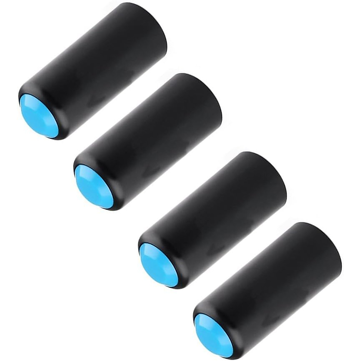 Microphone Cover 4pcs Microphones Battery Cover Wireless Mic Battery Screw on Cover for PGX2/4SLX24/SM58/PG58/ (Blue)
