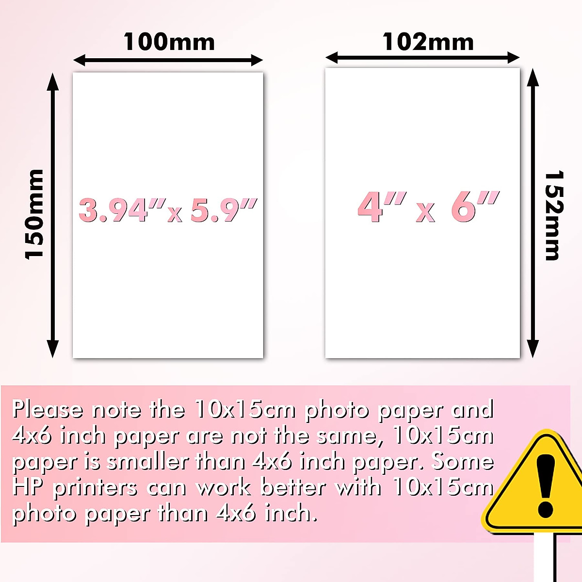 Koala Inkjet Glossy Photo Paper 50 Sheets 10X15cm 48LB Compatible with HP Envy Officejet Pro Photosmart Printers