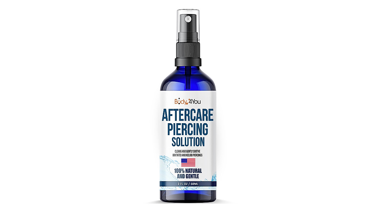 BodyJ4You Piercing Aftercare Spray – Natural Saline Solution 2oz