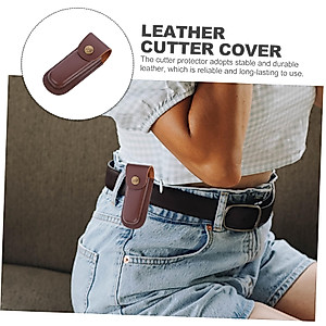 Housoutil 3pcs Leather Case Cutter Leather Belt for Belt Waist Belt Cutter Cover Tool Pouch Belt Pocket Belt Kitchen Kitchen Universal Skin