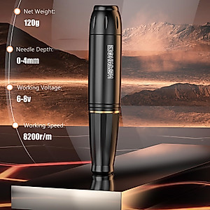 Tattoo Gun Kit Cartridge Tattoo Machine Kit Tattoo Kit Tattoo Pen Kit for Beginners Rotary Tattoo Pen Type Machine Kit Complete Tattoo Supplies WTK070