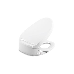 KOHLER 8298-CR-0 C3-455 Elongated Bidet Toilet Seat, Heated Bidet, Bidets for Existing Toilets with Remote Control, White