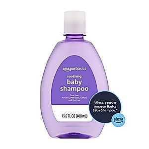 Amazon Basics Baby Shampoo, Lavender & Chamomile Scented, 13.6 Fluid Ounce