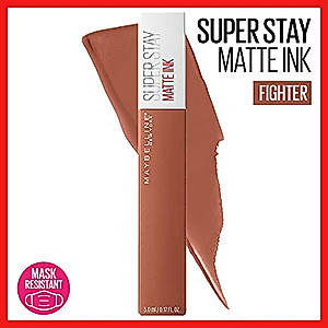 Maybelline New York SuperStay Matte Ink Un-nude Liquid Lipstick, Fighter, 0.17 Ounce