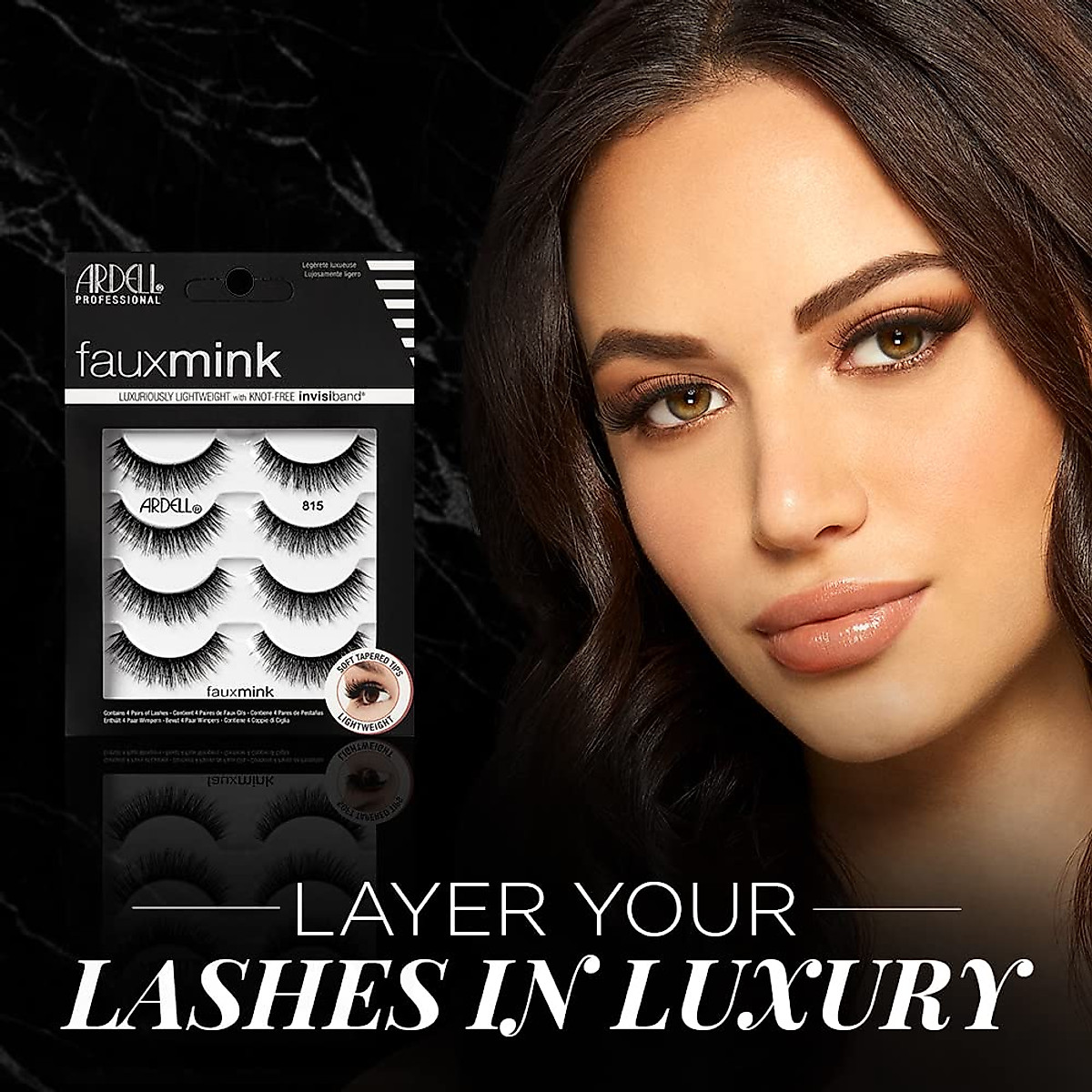 Ardell Faux Mink 815 Lashes, 4 Pairs (Pack of 1)