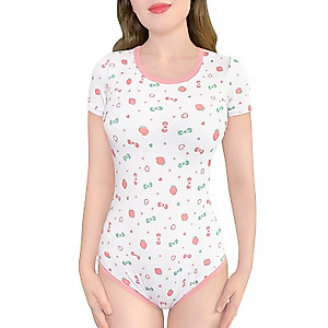 Littleforbig Cotton Romper Onesie Pajamas Bodysuit - Baby Berries Onesie M