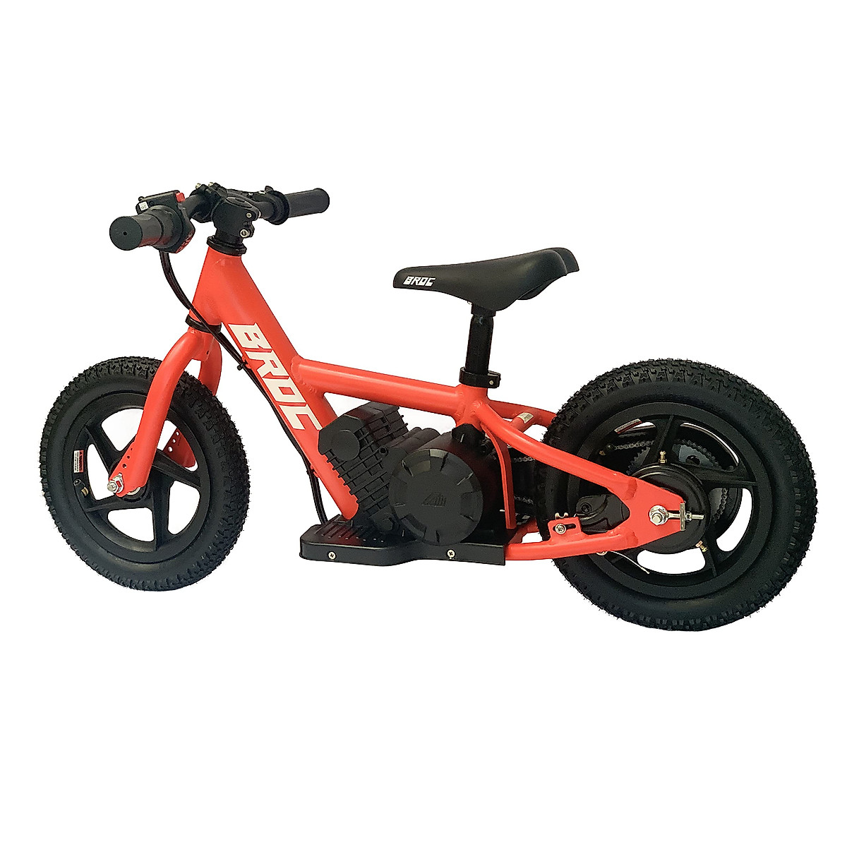 BROC USA Ebike for Kids, 12 Inch 24V Battery Operated, Red