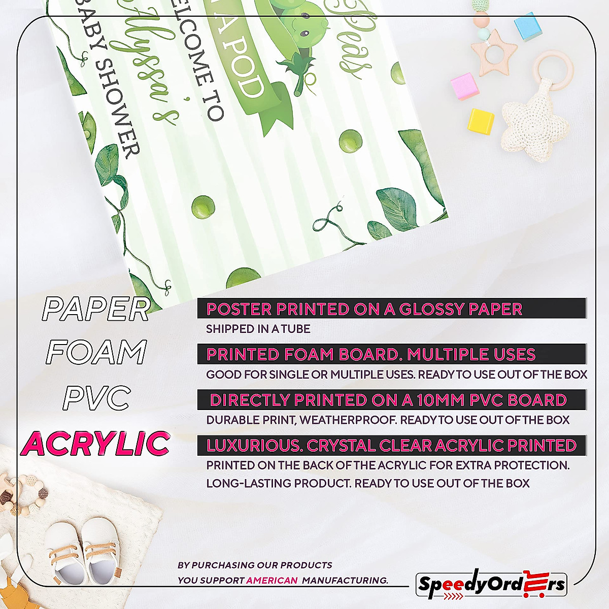 Twin Baby Shower Banner, Two Peas in a Pod, Baby Shower Banner, Baby Shower Reception Sign, Peas in a Pod Decor, Nature Design, Green Decor, Baby Shower Banner Sign