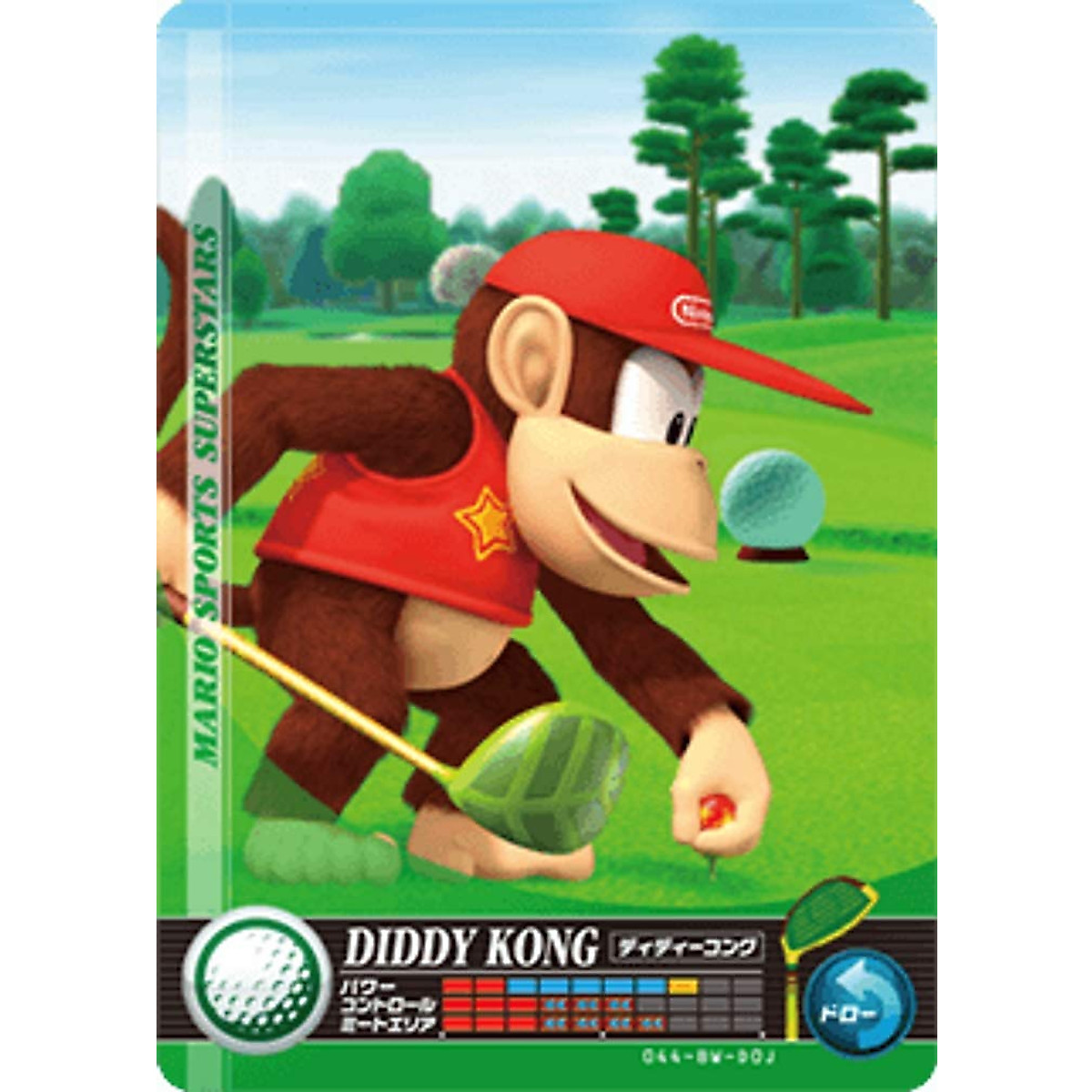 Nintendo Mario Sports Superstars Amiibo Card Golf Diddy Kong for Nintendo Switch, Wii U, and 3DS