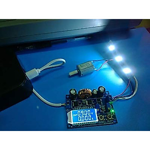 CenryKay Adjustable USB Power Supply Module, 15W DC-DC 0.5-30V Step Up/Down Module CVCC Buck Boost Voltage Converter Support Fast-Charge Trigger (Boost Converter)