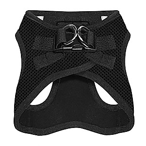 Voyager Step-in Air Dog Harness - All Weather Mesh Step in Vest Harness for Small and Medium Dogs by Best Pet Supplies - Harness (Black), Medium