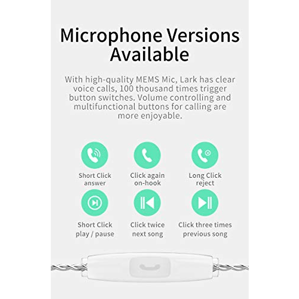 H HIFIHEAR KBEAR Lark 1BA+1DD in Ear Monitor,HiFi Bass in Ear Earphone, IEM Wired Headphones, HiFi Stereo Sound Earphones Noise Cancelling Ear Buds with Case 0.75mm 2pins Cable(with Mic,Mauve) …