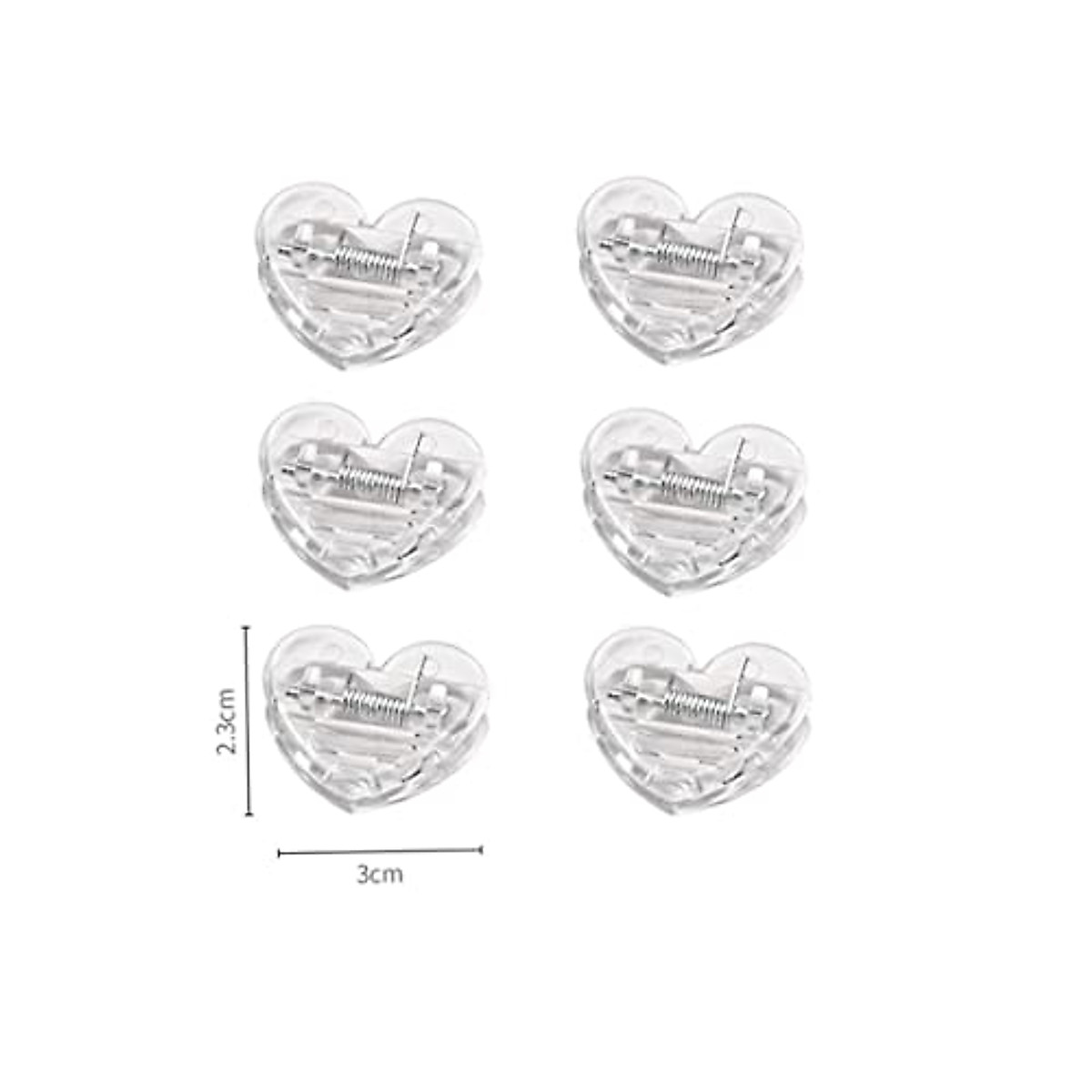 Operitacx 40 Pcs Transparent Love Clip Heavy Duty Bag Clips Money Binder Clips Coffee Bag Seal Clip Large Chip Clips Portable Bag Clips Frog Chip Clips Food Sketchpad Holder Plastic Student