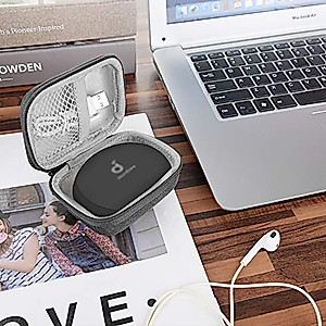 Geekria Shield Headphones Case Compatible with Anker Soundcore Liberty 2 Pro, Liberty 3 Pro, P3i, True Wireless Earbuds Case, Replacement Hard Shell Travel Carrying Bag with Cable Storage (Grey)