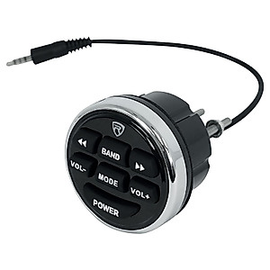 Pair Memphis Audio MXA82TW 8" Marine Wakeboard Tower Speakers/LED+Swivel White Bundle with Rockville RGHR2 Marine Gauge Hole Receiver (2 Items)