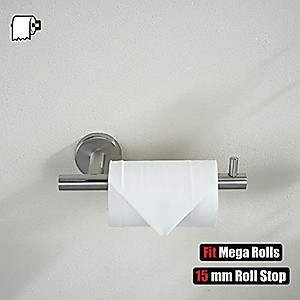 JQK Bathroom Hardware Set, 5-Piece Bath Towel Bar Accessory Set Brushed Steel Towel Rack Holder Wall Mount, BAS105-BN