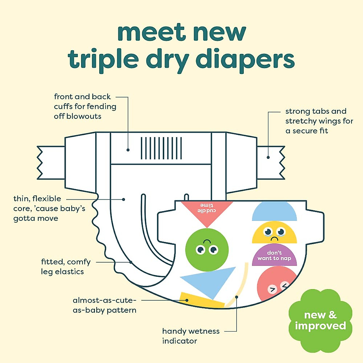 Babyganics Diapers, Size 2, 76 ct, Ultra Absorbent Diapers