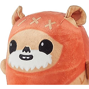 Star Wars Cuutopia 10-inch Ewok Plush, Soft Rounded Pillow Doll, Collectible Gift for Kids & Fans Ages 3 Years Old & Up