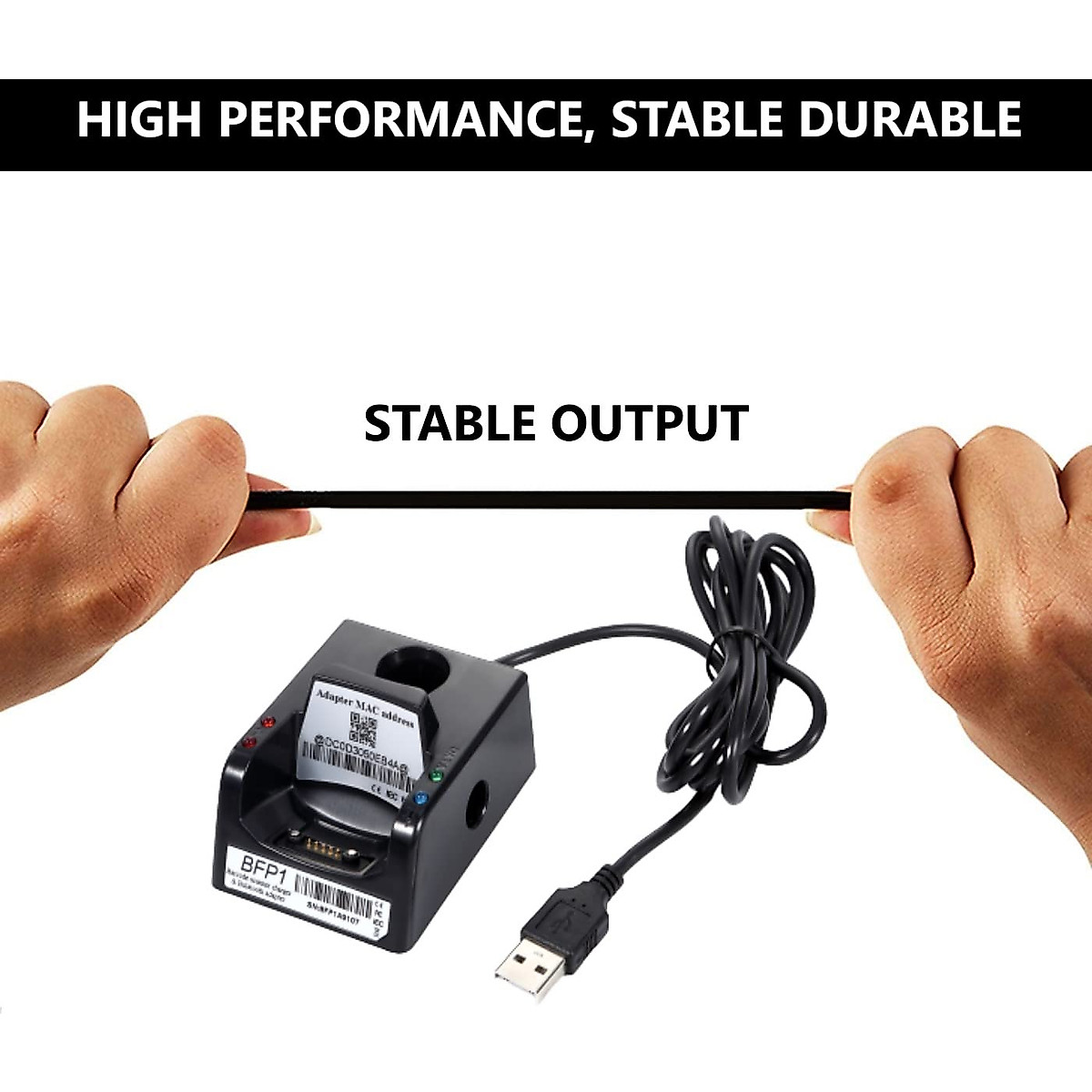 Posunitech Charging Cradle Charging Base Charging Dock for 1D/2D Imager Mini Pocket Barcode Scanner Warehouse Pickup Barcode Reader