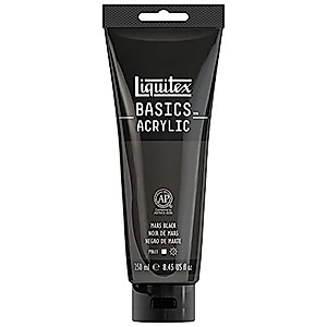 Liquitex BASICS Acrylic Paint, 250ml (8.5-oz) Tube, Mars Black