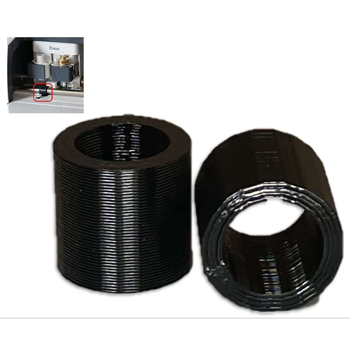 Kimalab 4-Pack Replacement for Cricut Maker / Cricut Machine Compatible, Rubber Wheel Mat Guide Rubber Roller/Wheel Pack Compatible with Cricut Accessories for Cricut Roller Repair