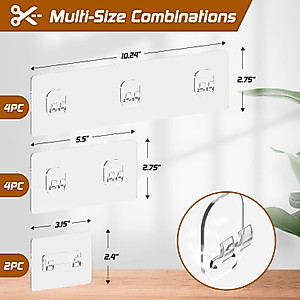 Utobao 10 Pack Shower Caddy Adhesive,Shower Shelf Adhesive Replacement,No Drilling Shower Adhesive Strips for Shower Caddy,Bathroom Shelves and Kitchen Racks