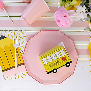 Bonjour Fete Light Pink Premium Paper Party Cups, | Disposable Cups For Baby Shower, Princess Theme, Bridal Shower, Happy Birthday Decorations | Party Supplies Decorations, Pack Of 8, 12oz