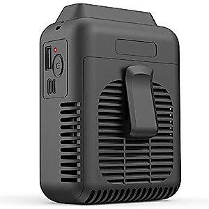Mini 8000mAh Personal Waist Clip Fan, 3 Speeds, 2A Fast Charge, USB Rechargeable Battery Operated, Belt Shirt Body Necklace Wearable Fan Portable for Working, Climbing, Hiking, Outdoor Activity