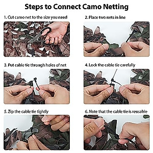 Yeacool Camo Netting Camouflage Netting Camo Blind Army Net Sunshade Mesh for Hunting Military Decorations Party Shooting (Camo Bionic Leaves, 32.8ftx5ft, 10m*1.5m)