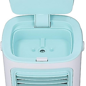 Portable Air Conditioner Cooling Fan, Personal Desk Misting Humidifier Fan Mini Air Conditioners Evaporative Air Cooler Small Fans with LED Light for Room Office, Outdoor Air Conditioner for RV