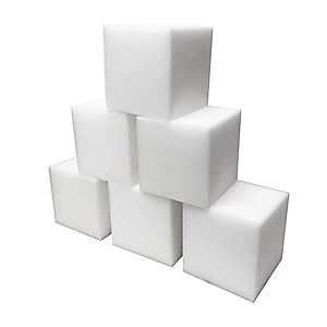 Foamma White Foam Pit Cubes/Blocks 8” x 8” x 8” 10 Pack for Gymnastics, Freerunning and Parkour Courses, Skateboard Parks, BMX, Trampoline Arenas