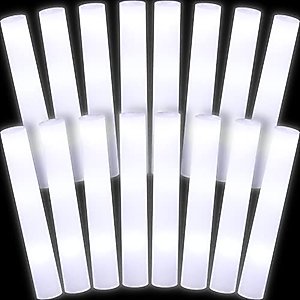 Liliful Glow LED Cheer Sticks Light up Sticks Wedding Wand for Birthday Bridal Shower Raves Carnival Concert Glow in Dark Party(24 Pcs)