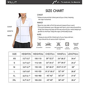 Willit Women's Tennis Shirts Quick Dry Golf Polo Shirts Short Sleeve Active Workout Shirts UPF 50+ Running Tops Brilliant Blue L