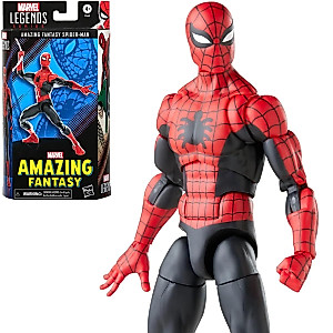 Spider-Man Marvel Legends Series 60th Anniversary Amazing Fantasy 6-inch Classic Comics Action Figures for 4+ Years, 9 Accessories