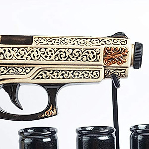 Warrior's Decanters_DECANTER for vodka whiskey brandy alcohol Bottle like GUN PISTOL, MILITARY GIFT