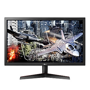 LG Ultragear 24GL600F-B 24 Inch Full HD Gaming Monitor with Radeon FreeSync Technology, 144Hz Refresh Rate, 1ms Response Time (2019) (Renewed)