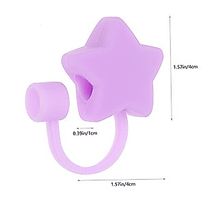 VALICLUD Soft Rubber Straw Stopper Straws for Tumblers Silicone Straw Tumbler Straws Silicone Straw Tips Cover Drinking Straw Cover Rubber Straws Tips Reusable Drinking Straw Tips 8mm 3pcs