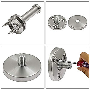 BokWin 4Pcs 3 Inch Stainless Steel Bath Towel Hooks, Brushed Nickel Single Super Heavy Duty Coat Hook, Wall Mount Robe Coat Hangers Holder for Bathroom, Office