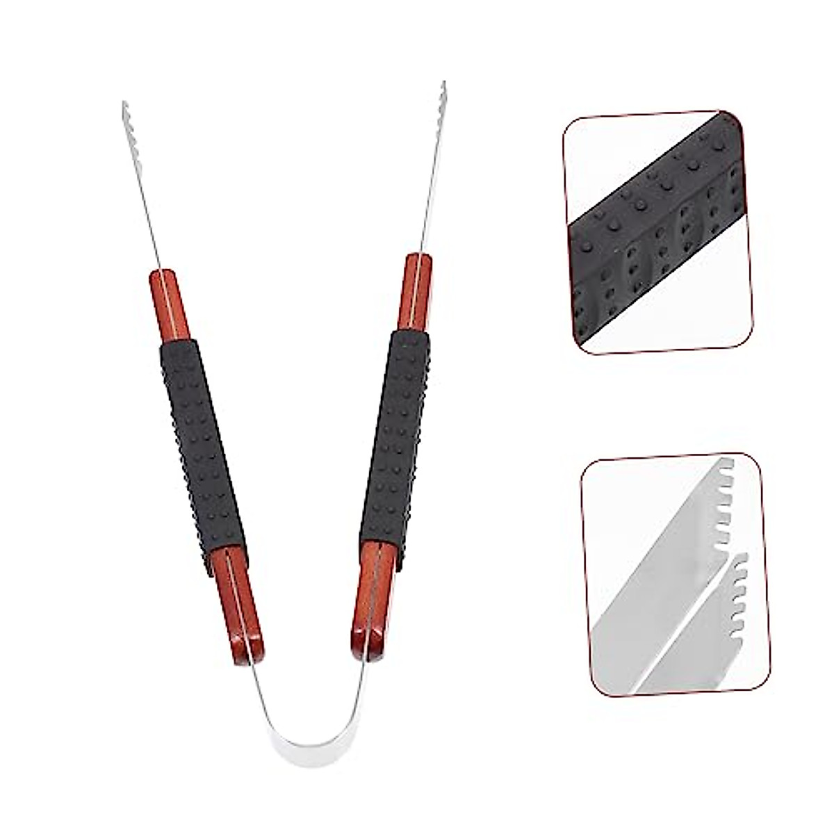 MUSISALY barbecue tongs Korean BBQ Essential salad tongs bbq tongs cooking tongs buffet tongs bbq spatula tongs kitchen food tong outdoor buffet Cooking Meat Clip steak tongs Wood household