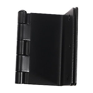 2-Pack Heavy Duty Expandable Door Hinges 3.5 inch Offset Hinges SPCC Black Matte Finish Thickned 1/4'' Radius Corner with 12 Screws, for Doors Interior Swing Out Hinge with Holes Handicap Door Hinge