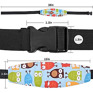Baby Head Support for Car Seat-Car Seat Head Support for Toddler-Head Band Strap Headrest, Stroller Carseat Sleeping Baby Carseat Head Support for Toddler Kids Children Child Infant