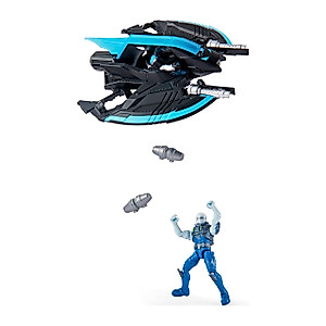 DC Comics Batman Bat-Tech Flyer with 4-inch Exclusive Mr. Freeze and Batman Action Figures, Kids Toys for Boys Ages 3 and Up