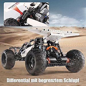 Mould King 18001 Desert Racing Building Kit, Remote Control Off-Road Buggy Racer Car Toy Building Blocks Set, for Kids Age 8+ (394 Pieces)