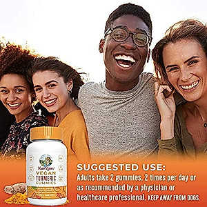 MaryRuth Organics Elderberry Gummies for Immune Support (Cherry) & Vegan Turmeric Gummies Bundle Ingredients for Adults & Kids with Echinacea, Vitamin C and D | Organic Turmeric Curcumin Extrac